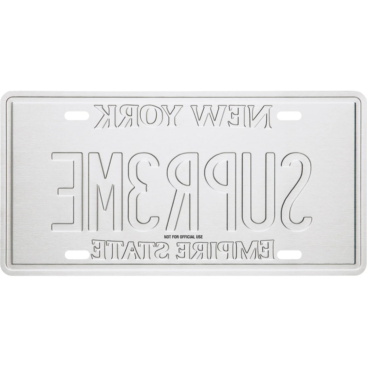 SUPREME LICENSE PLATE – Trade Point_HK